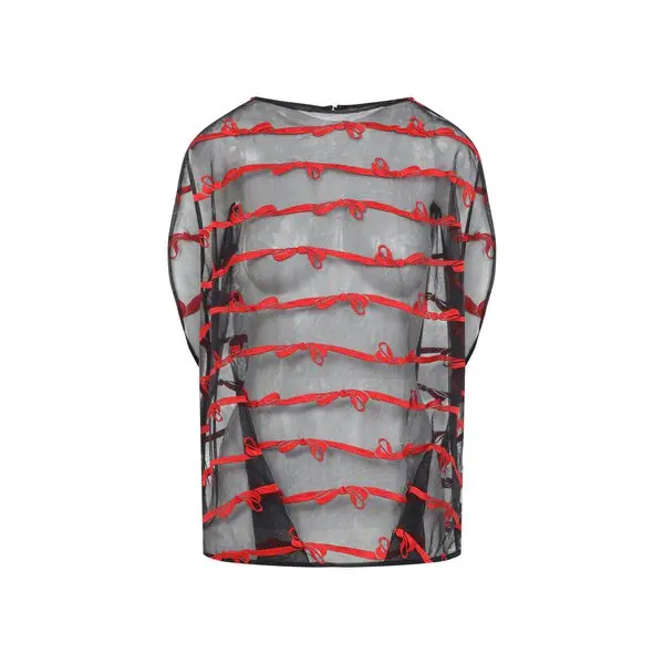 Simone Rocha Boxy Smock Top - Black