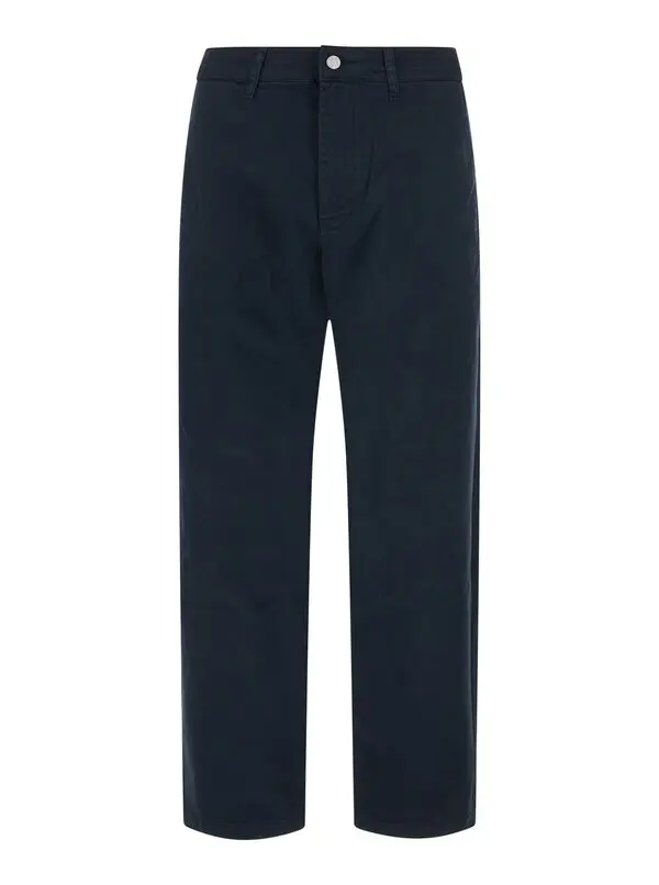 NN.07 Comfort Fit Straight-cut Cotton Trousers For