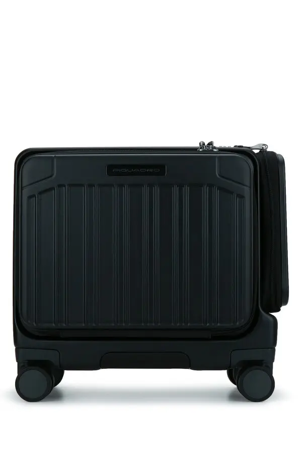 PIQUADRO Pilot 4-wheel Multipocket Polycarbonate Carry-on Backpack