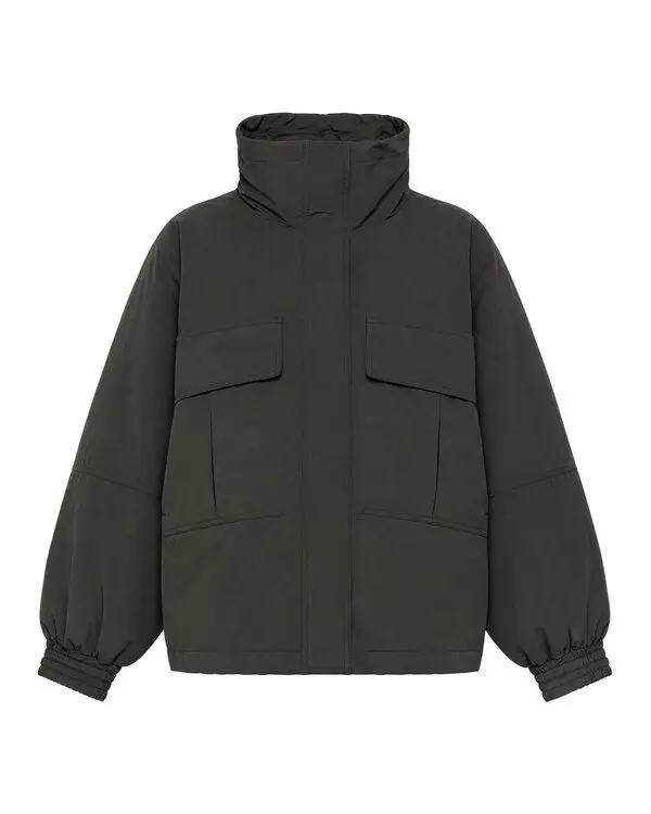 Max Mara Padded Jacket With Stand Collar - Nero