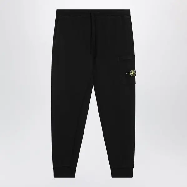 Stone Island Organic Cotton Jogging Trousers With Cargo Flap Pockets