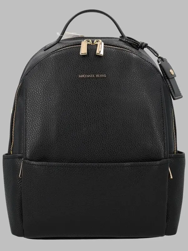 Michael Kors Leather Backpack - Black