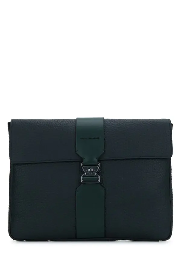 PIQUADRO Mini Leather Tech Pouch - Bluve