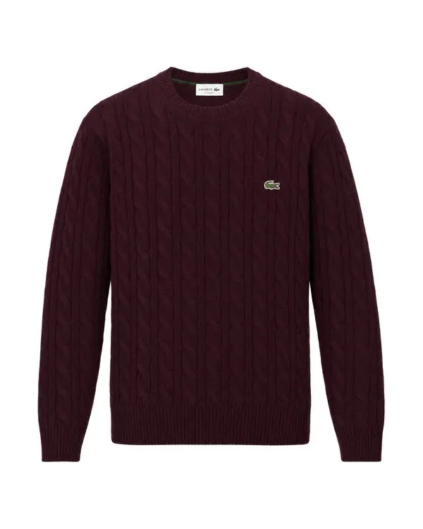 Lacoste Cable-knit Wool Sweater