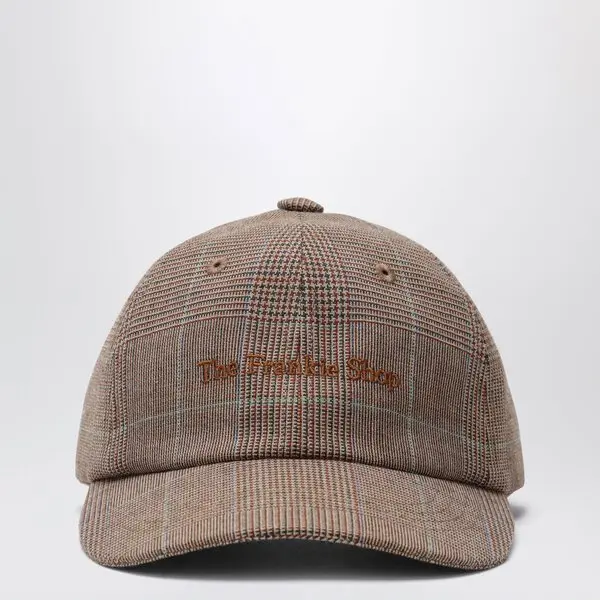 THE FRANKIE SHOP Prince Of Wales Frankie Wool Blend Baseball Cap - Brown
