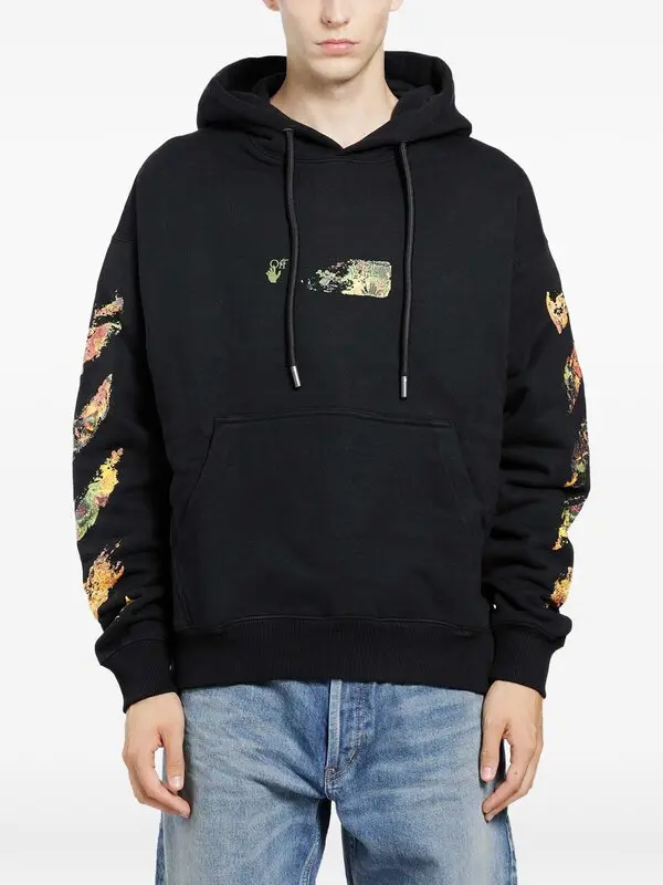 Off-White Spices Arrow Skate Hoodie - Black