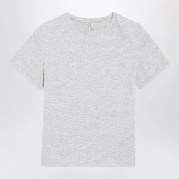 SKIMS Crew-neck Stretch Cotton Jersey T-shirt With Decorative Topstitching