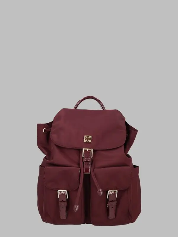 Tory Burch Virginia Polyamide Backpack - Bordeaux