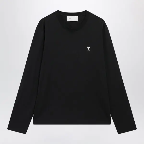 AMI Paris Long-sleeved Cotton T-shirt