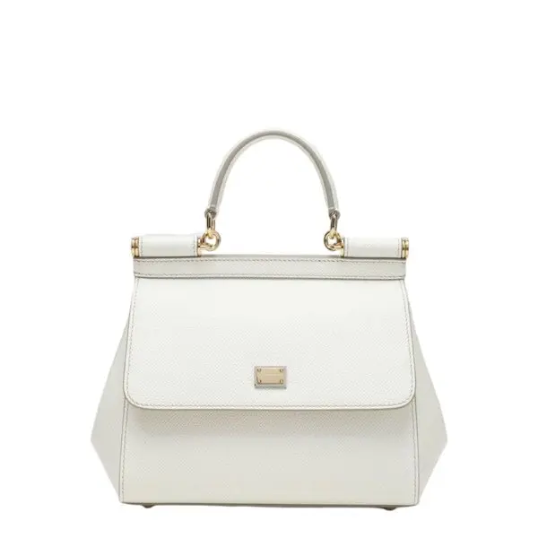 Dolce & Gabbana Sicily Shoulder Hobo Handbag - Bianco