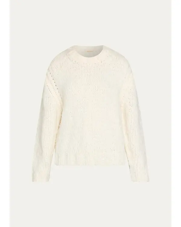 Guest In Residence Chunky-knit Wool-blend Sweater - Snow