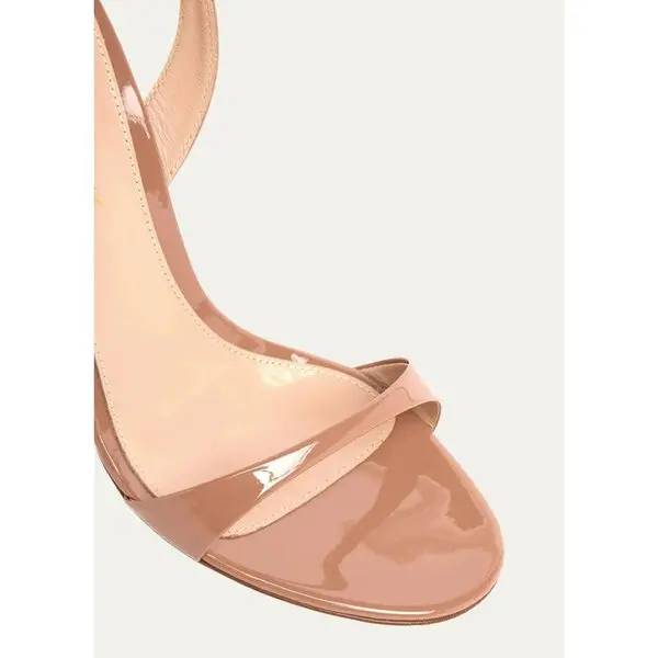 GIANVITO ROSSI 95mm Patent Leather Ankle-strap Sandals