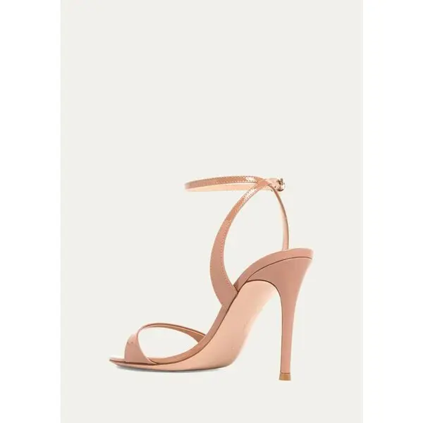 GIANVITO ROSSI 95mm Patent Leather Ankle-strap Sandals