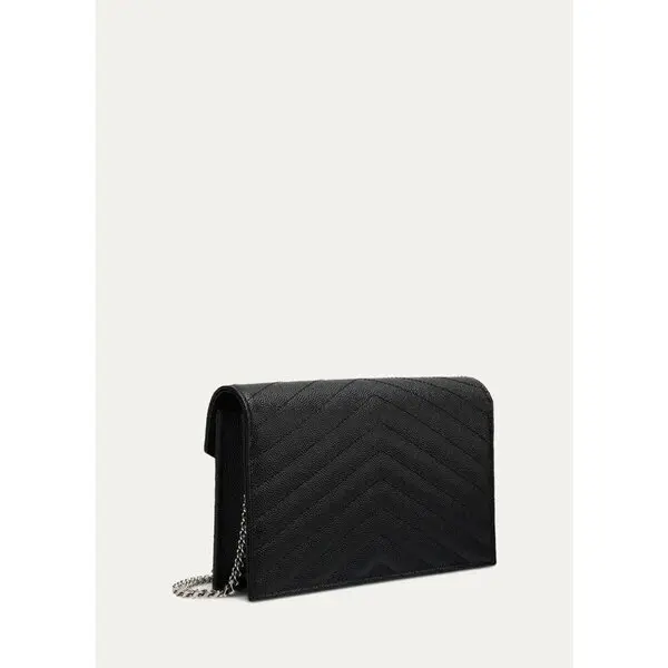 Saint Laurent Quilted Pebbled Leather Crossbody Bag