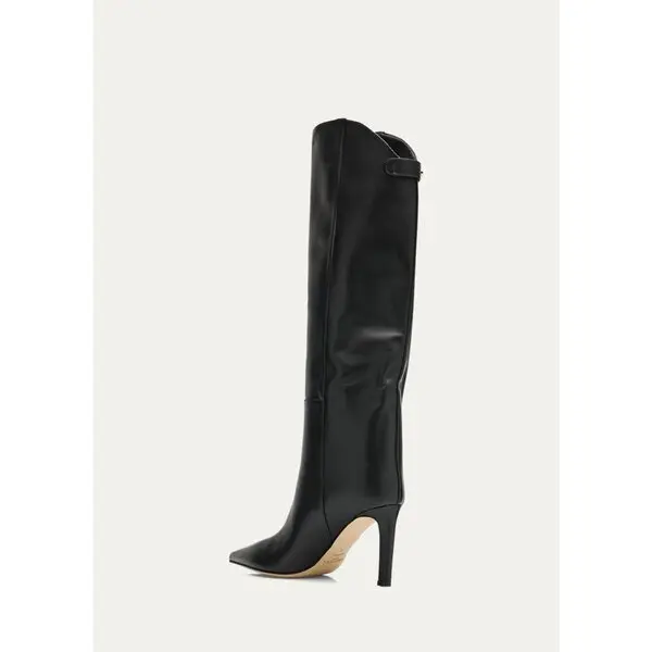 JIMMY CHOO Alizze 85 Leather Knee-high Boots