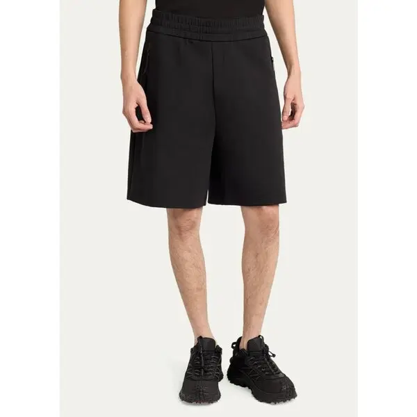 Moncler Wide-leg Stretch Cotton Shorts