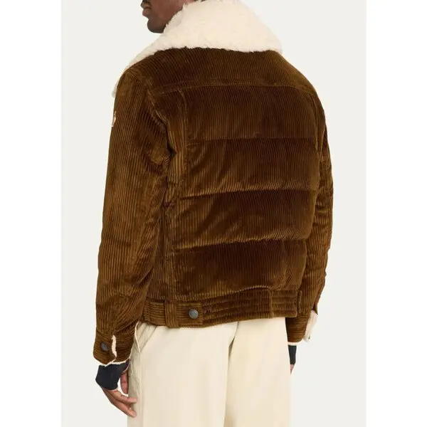 Moncler Givrand Virgin Wool Shearling-collar Down Jacket