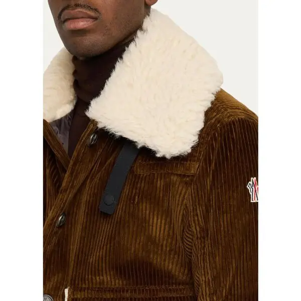 Moncler Givrand Virgin Wool Shearling-collar Down Jacket