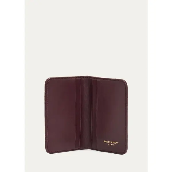 Saint Laurent Jamie Leather Bifold Card Case