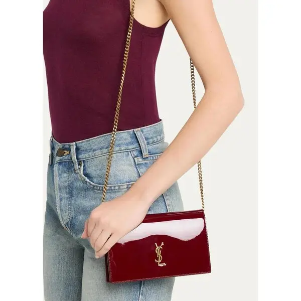Saint Laurent Patent Leather Crossbody Bag