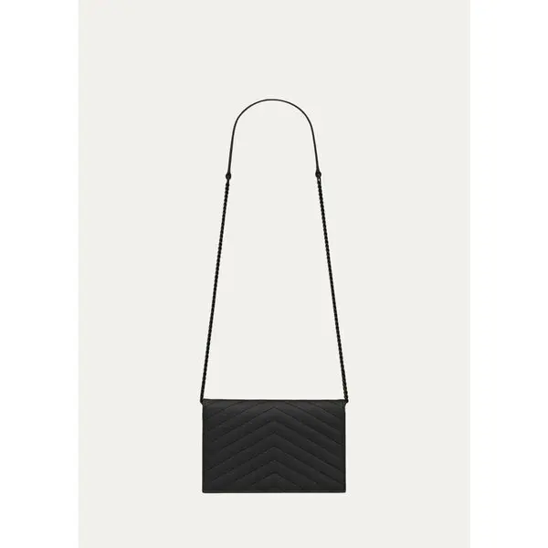 Saint Laurent Chevron Quilted Leather Crossbody Bag