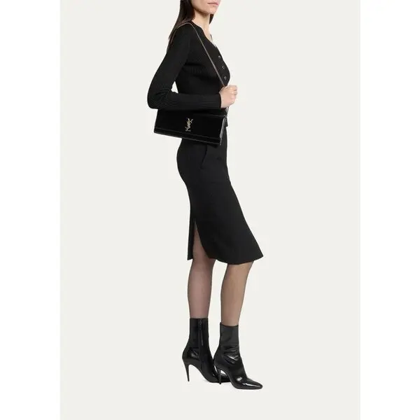 Saint Laurent Kate Small Patent Leather Shoulder Bag