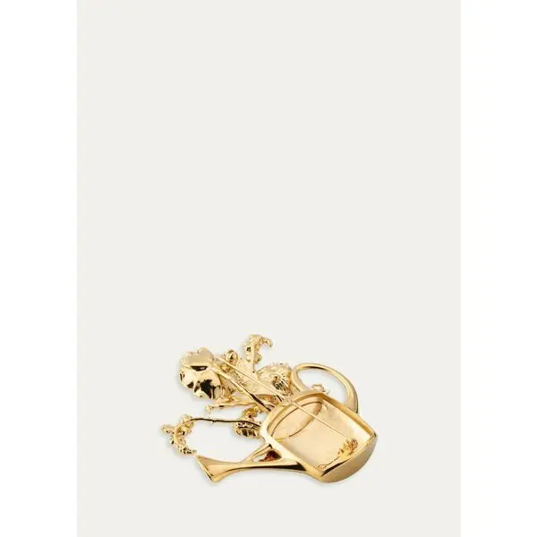 Oscar De La Renta Watering Can Bouquet Pin