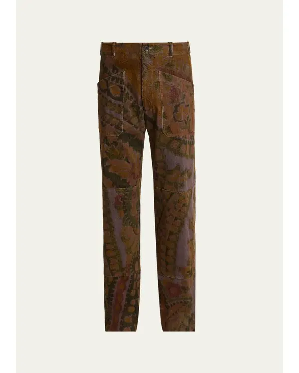 Dries Van Noten Paisley Cotton Pants