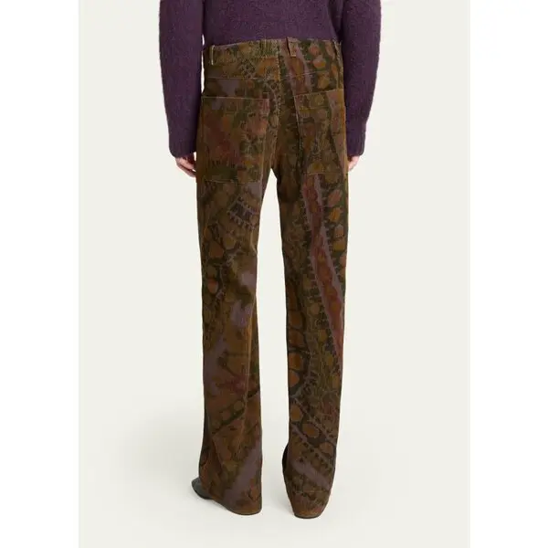 Dries Van Noten Paisley Cotton Pants