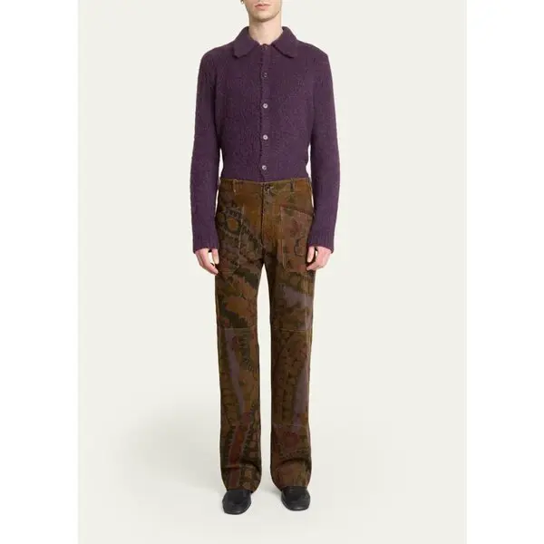 Dries Van Noten Paisley Cotton Pants