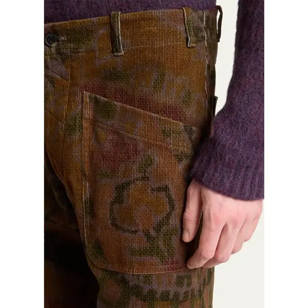Dries Van Noten Paisley Cotton Pants