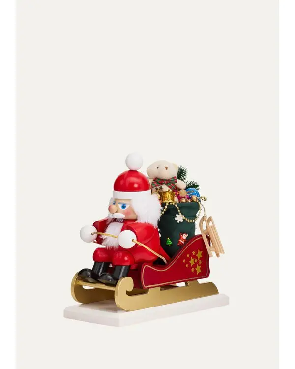 STEINBACH Santa On His Sled Nutcracker
