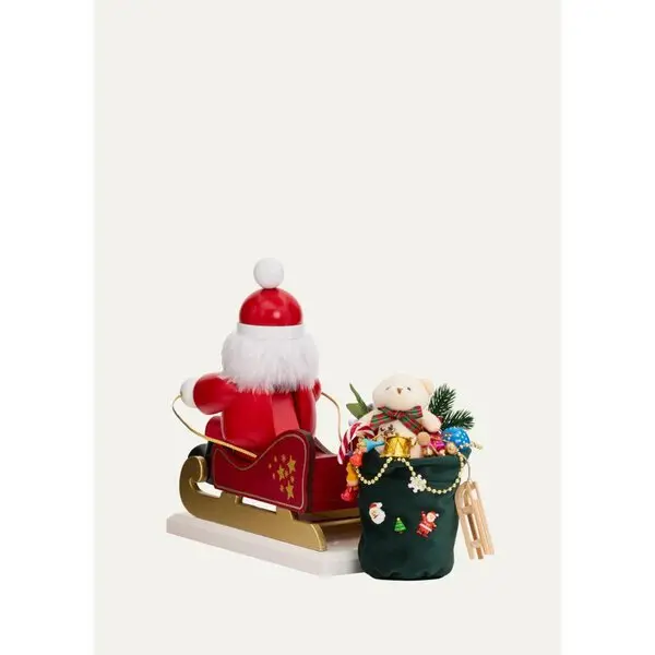 STEINBACH Santa On His Sled Nutcracker