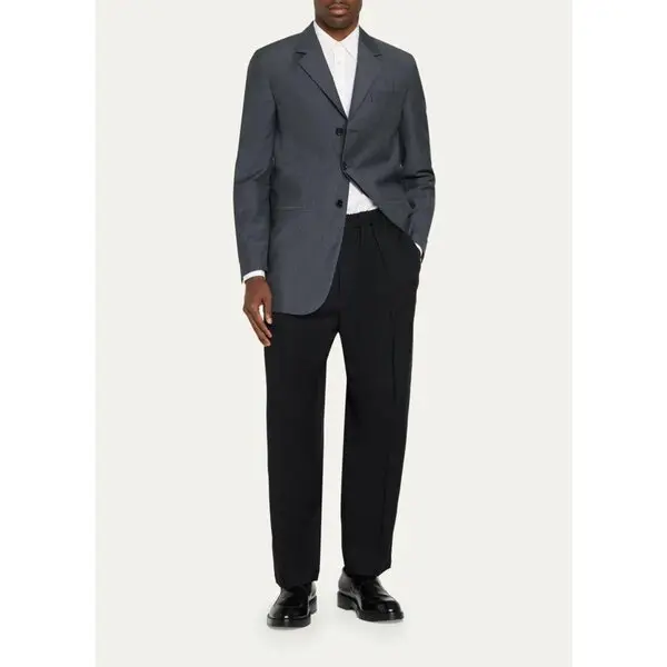JIL SANDER Three-button Wool Blend Sport Coat