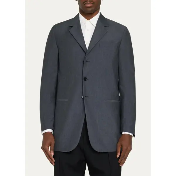 JIL SANDER Three-button Wool Blend Sport Coat