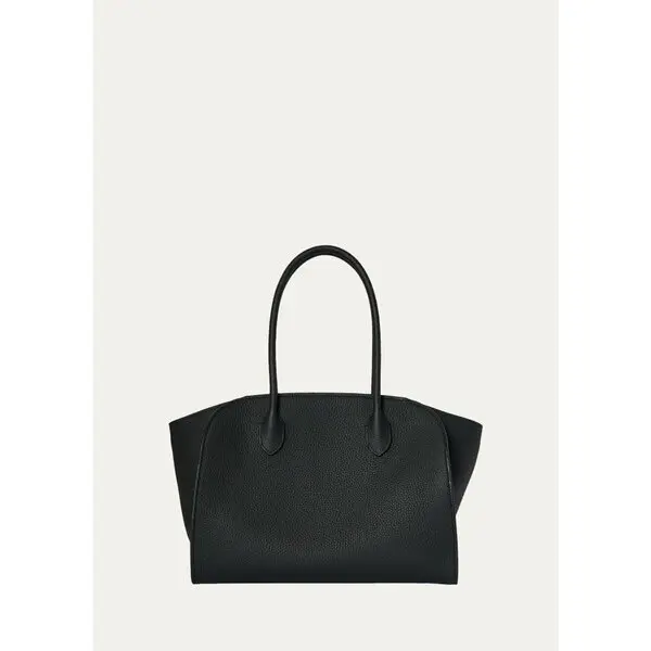 THE ROW Marlo 12 Tote Bag In Grain Leather - Dark Pine