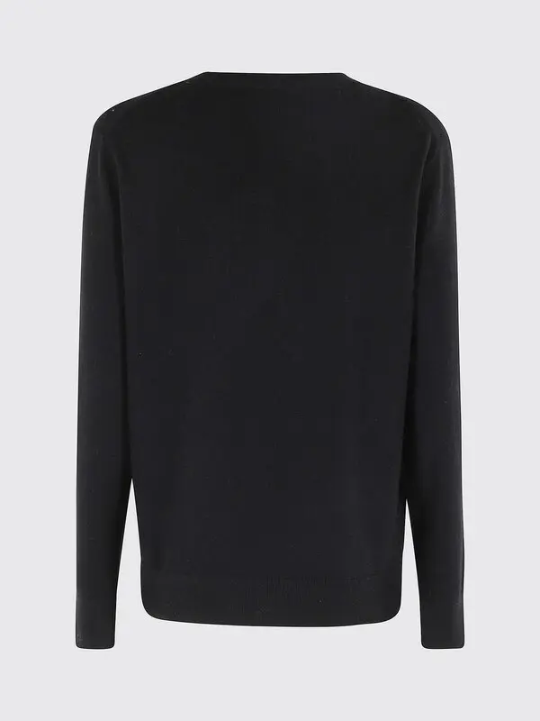 Vince Pure Cashmere V-neck Jumper With Long Sleeves - Black