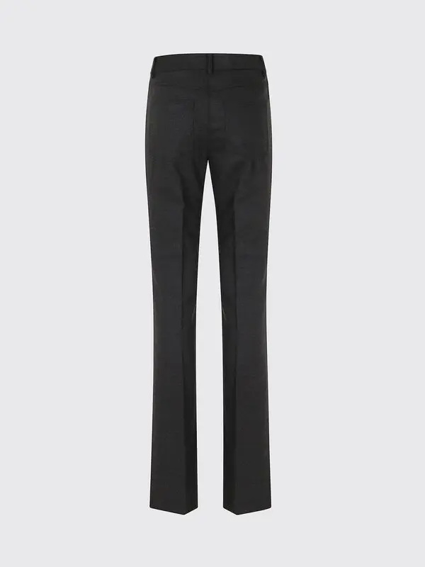 SEMICOUTURE Lined Fleece Wool 5-pocket Slim Fit Trousers