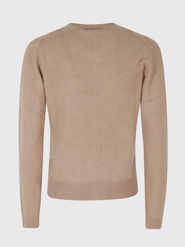 HERSKIND Crewneck Cardigan In Wool And Cashmere With Button Closure - Brown