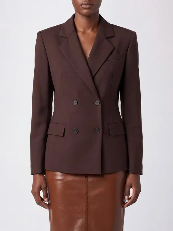 IRO PARIS Slim Fit Double-breasted Blazer In Wool And Cotton Blend