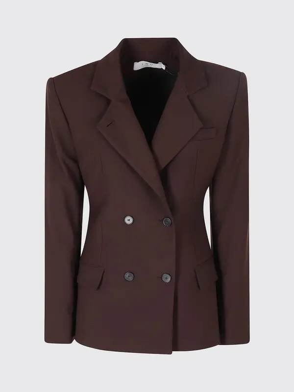 IRO PARIS Slim Fit Double-breasted Blazer In Wool And Cotton Blend