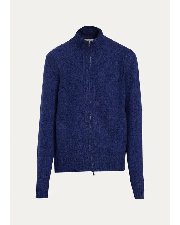 Fioroni Pure Cashmere Full-zip Cardigan