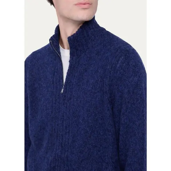 Fioroni Pure Cashmere Full-zip Cardigan