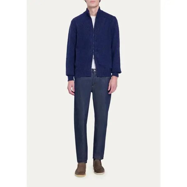 Fioroni Pure Cashmere Full-zip Cardigan