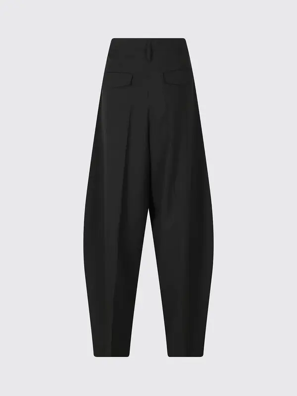 HERSKIND Baggy Wide-leg Tailored Trousers In Canvas Crêpe - Black