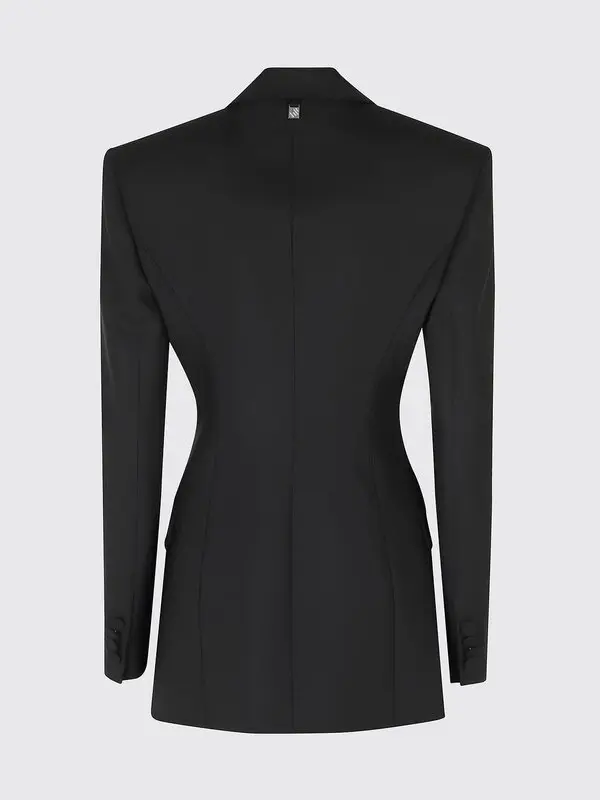 Giuseppe Di Morabito Single-breasted Cropped Blazer In Virgin Wool With Peak Lapels