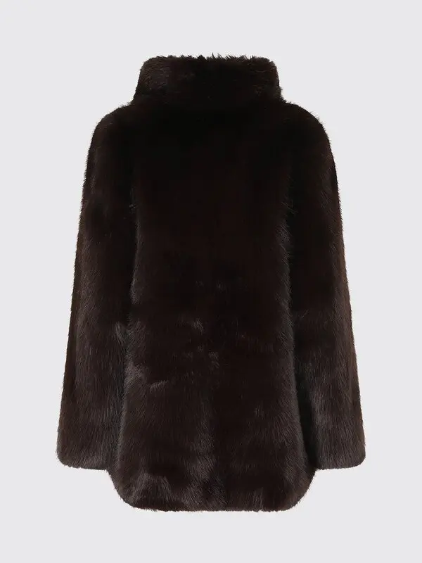 Giuseppe Di Morabito Faux Fur Coat With Classic Collar And Long Sleeves