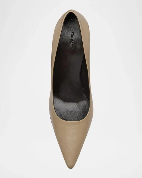 THE ROW 80mm Rita Leather Pumps