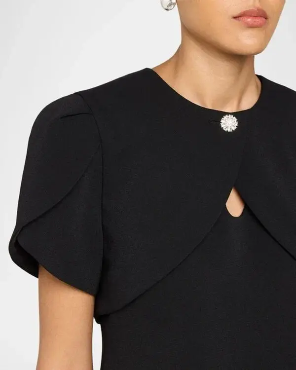 MILLY Flora Crepe Bolero