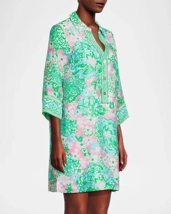 Lilly Pulitzer® Daphnie Plumes In Bloom Tunic Dress
